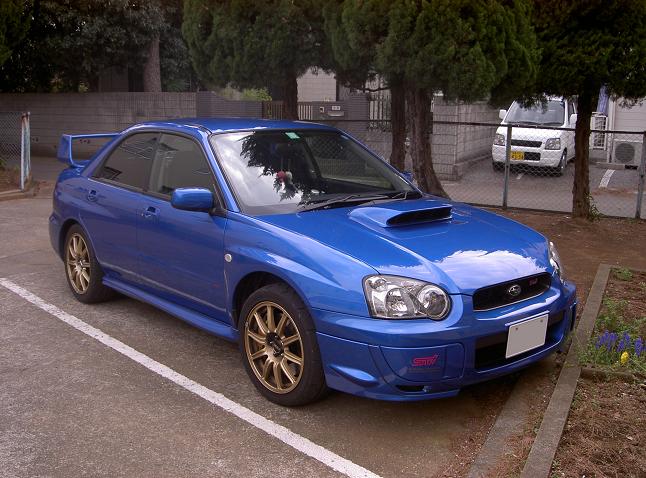 昨秋2002年11月6日に発表された｢GH-GDB IMPREZA WRXSTi｣です。